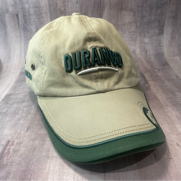 Dodge | Accessories | Dodge Durango Hemi Hat Tan Green Adjustable Hook ...
